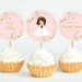 Girl First Communion Cupcake Toppers, Communion Girl, Printable Cupcake ...