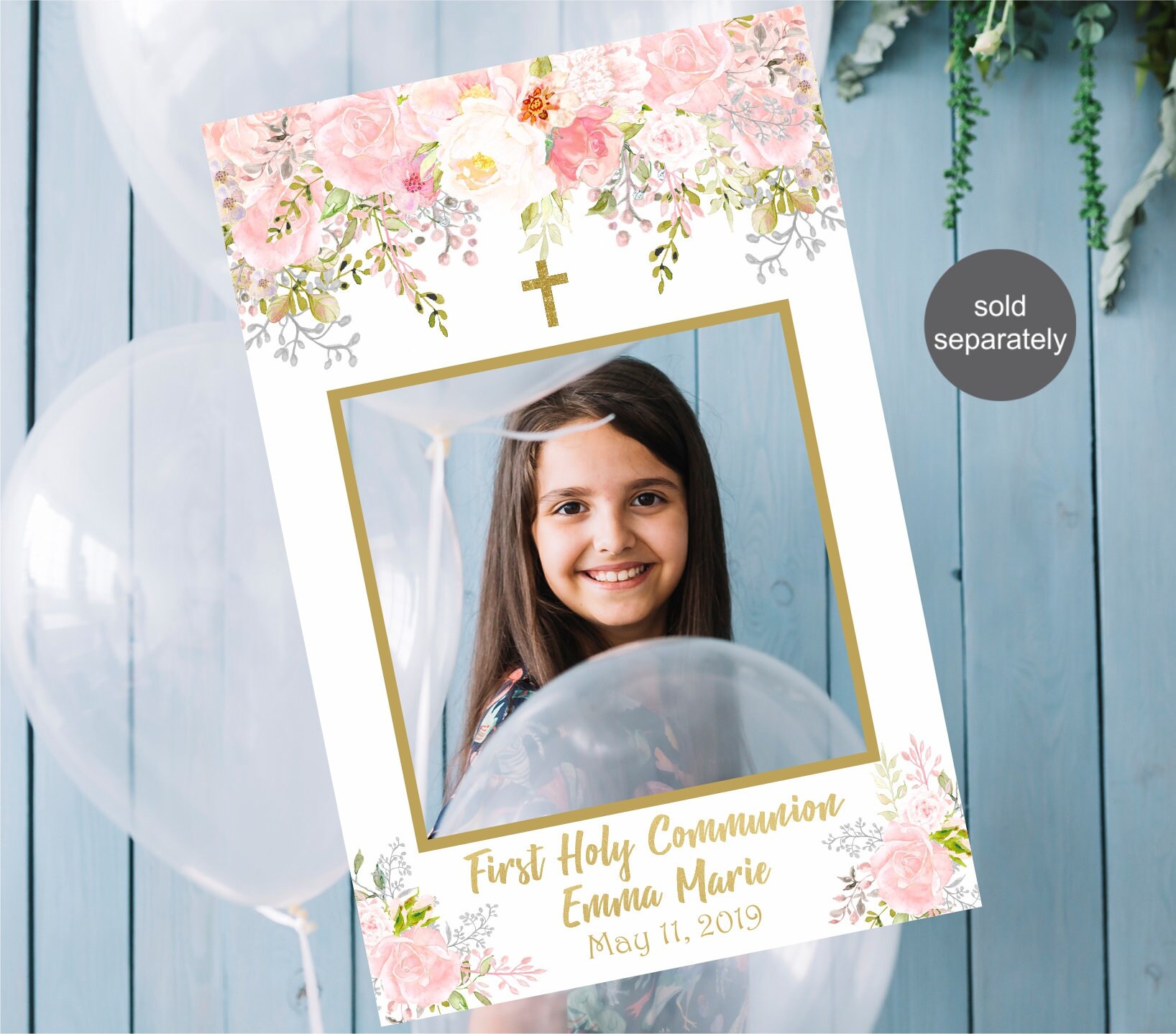 Table Number Template, Printable Table Numbers, First Communion ...