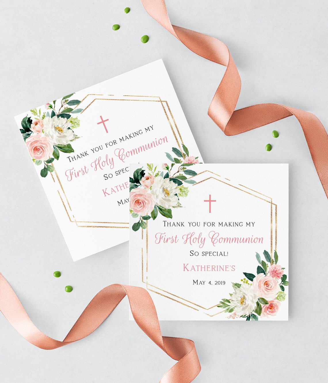 Printable First Communion Invitation Girl First Holy | Etsy