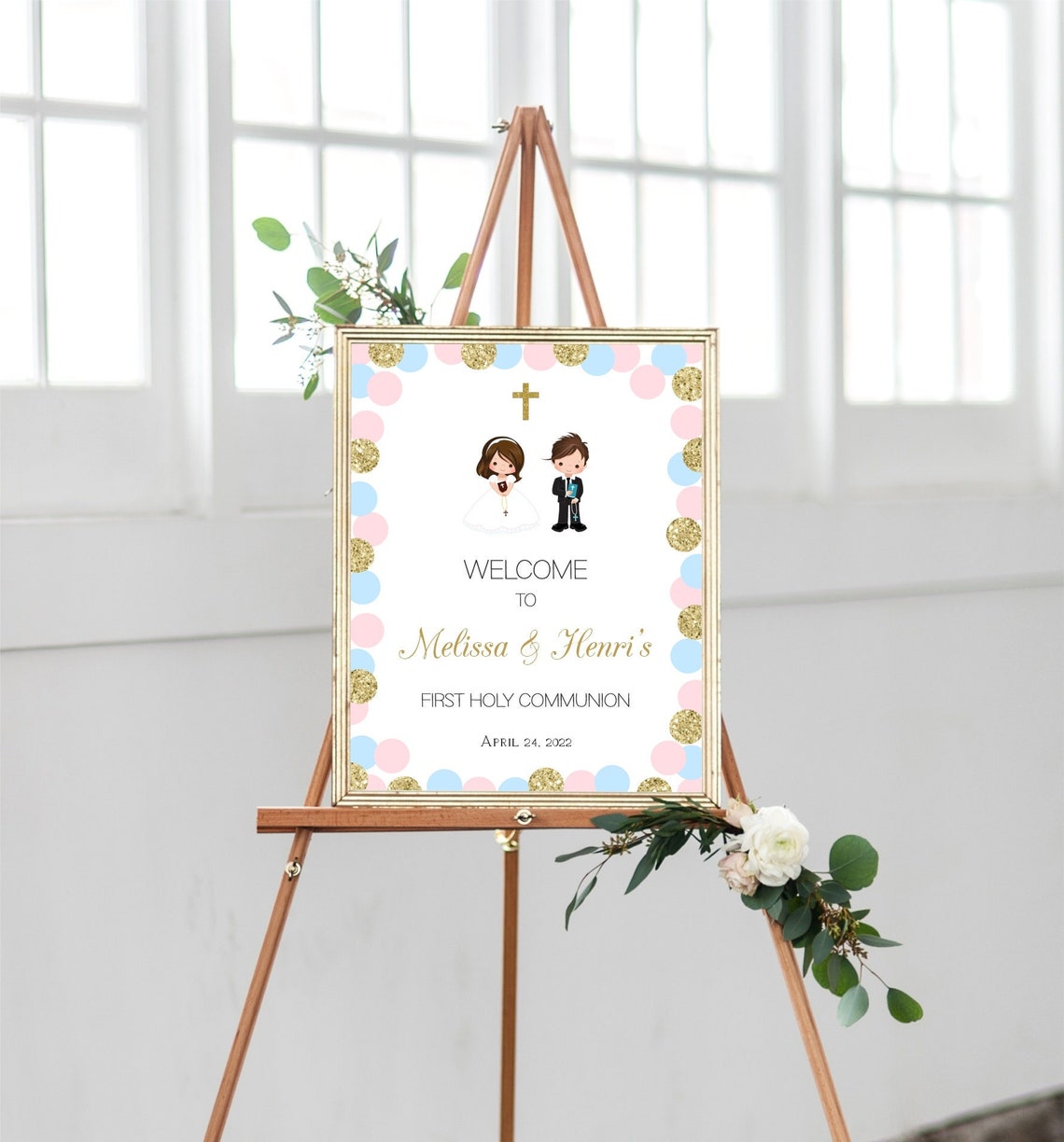 Printable First Holy Communion Welcome Sign Siblings | Etsy Canada