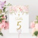 Table Number Template, Printable Table Numbers, First Communion ...