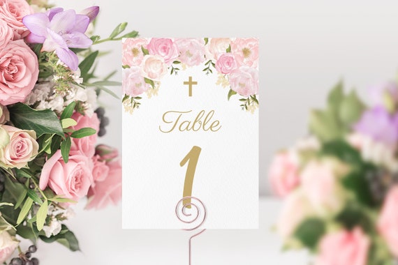 Table Number Template Printable Table Numbers First | Etsy