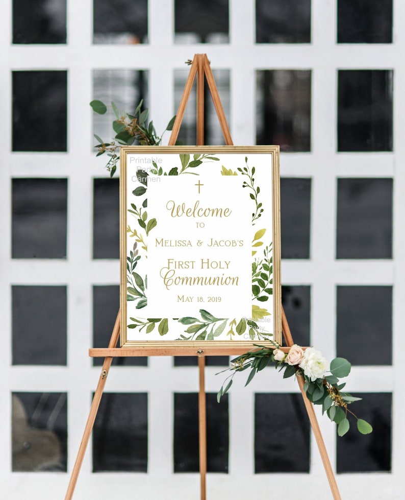 First Holy Communion Welcome Sign Printable Sign Communion - Etsy Australia
