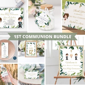 Printable Cake Topper First Holy Communion, Boy First Holy Communion ...