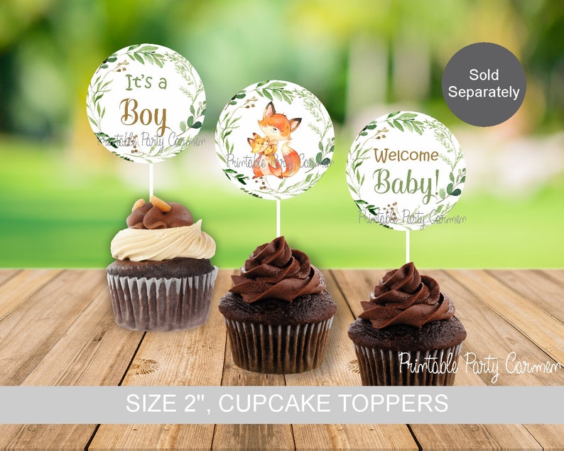 Fox Woodland Baby Shower Centerpieces Baby Shower Decoration - Etsy