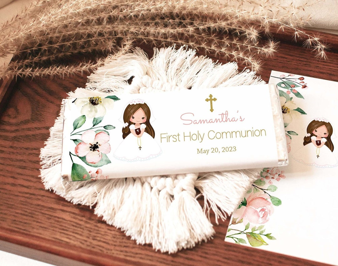 Chocolate Bar Wrapper Communion Girl First Communion - Etsy