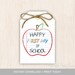 Back to School Printable Tag Happy First Day of School Gift - Etsy