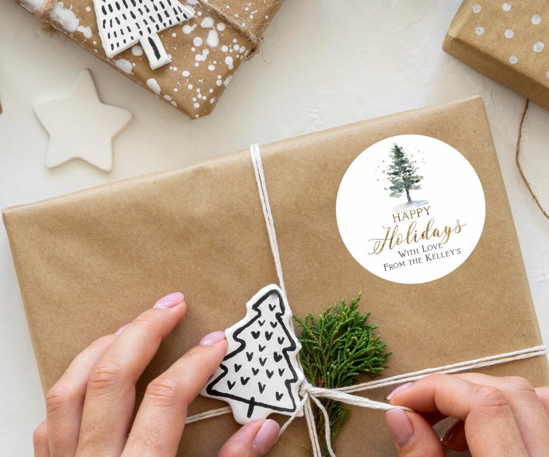 Holiday Labels Printable, Christmas Gift Tags, Holiday Favor Tags ...