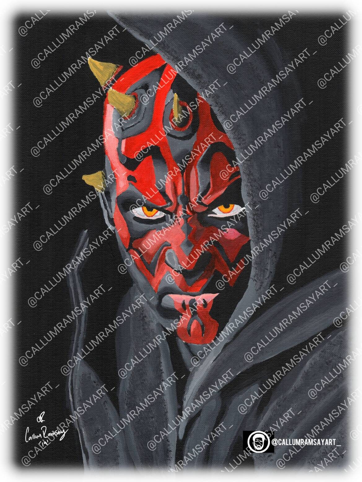 A4 Darth Maul Print - Etsy