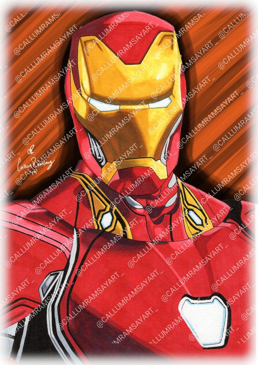 A4 Iron Man Print - Etsy