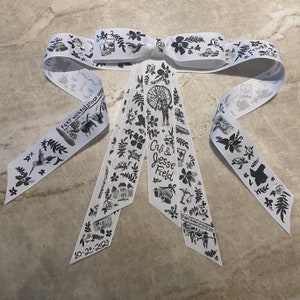Custom Painted Bouquet Bow Ribbon - Etsy