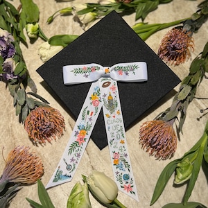 Custom Painted Graduation Cap Ribbon Bow - Etsy