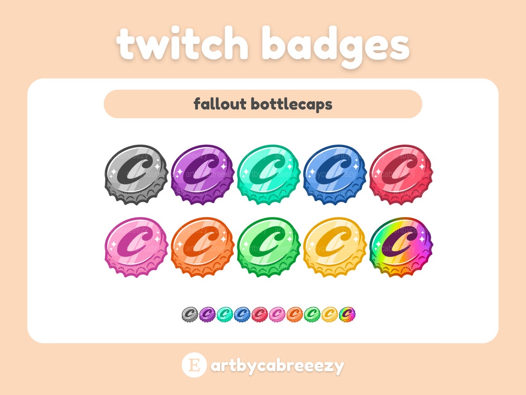 Bottlecap Pack Fallout Twitch Badges - Etsy