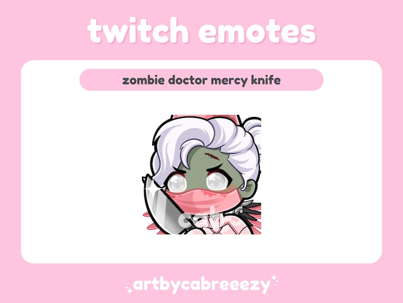 Zombie Doctor Mercy Knife - Overwatch 2 - Twitch/discord Emote - Etsy