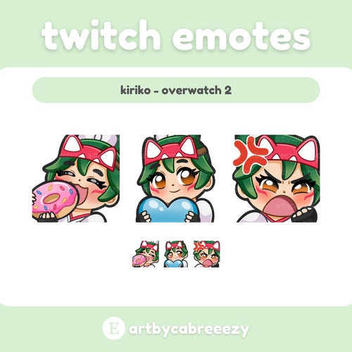 Overwatch 2: Kiriko WOW Emote Twitch & Discord - Etsy