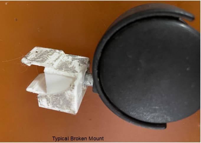 Elfa Caster Wheel Mount Clip - Etsy