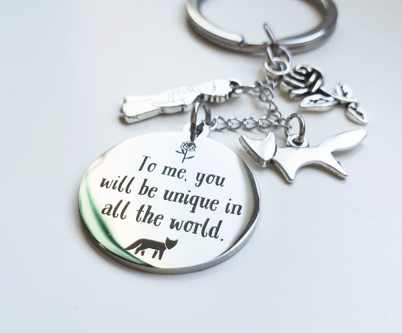 The Little Prince Keychain to Me You Will Be Unique in All | Etsy
