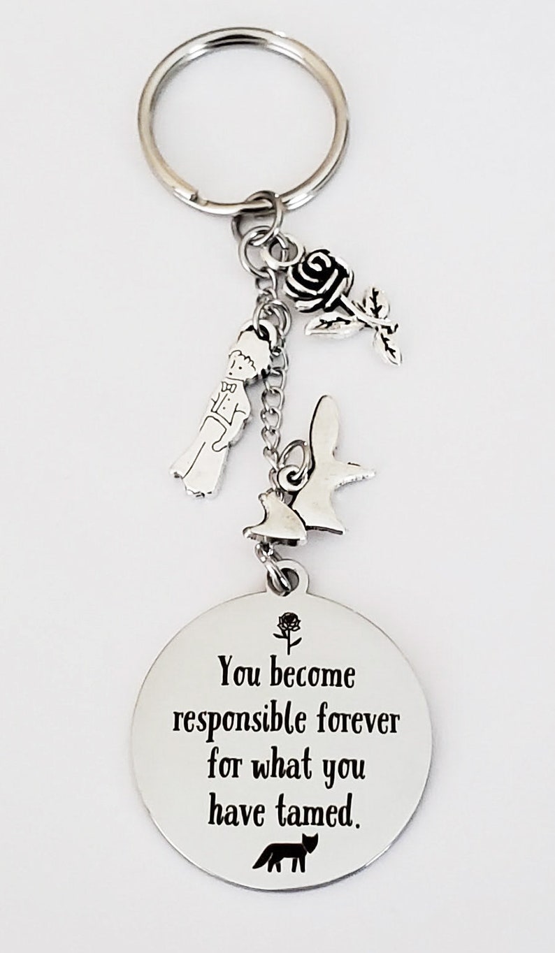 The Little Prince Keychain You Become Responsible Forever - Etsy