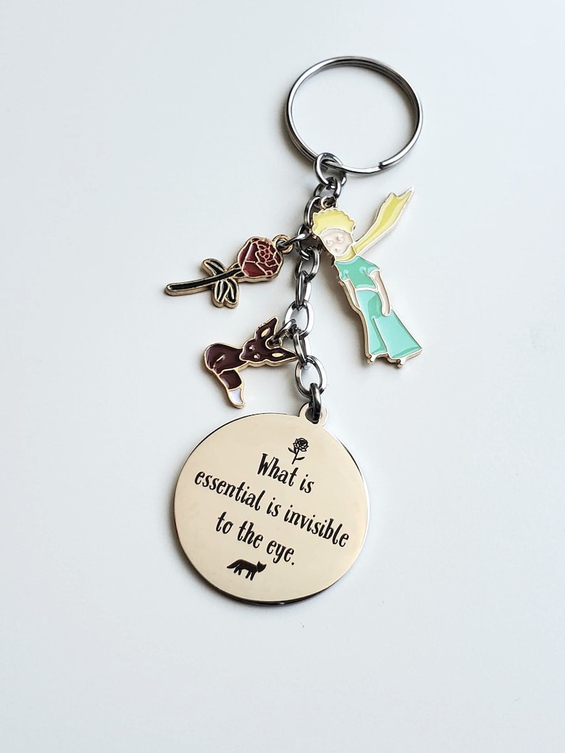 The Little Prince Laser Engraved Keychain - Enamel Keychain - Le Petit ...