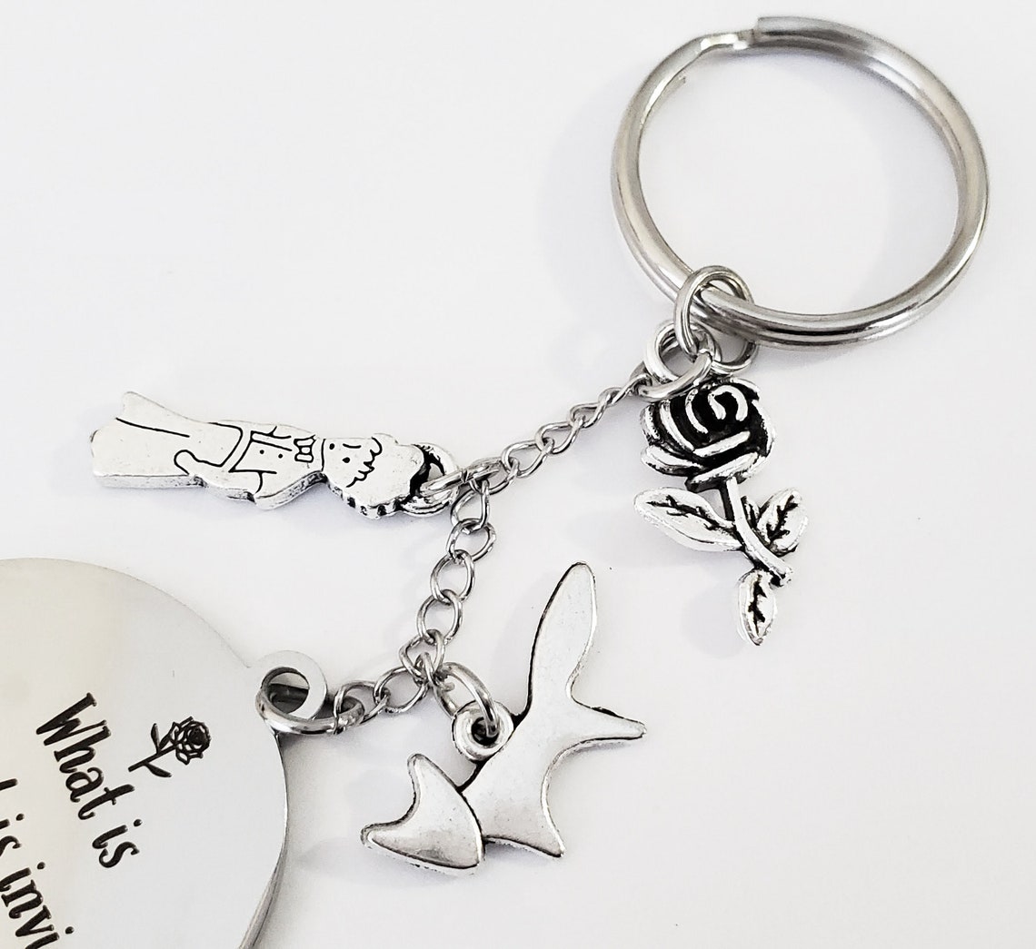 The Little Prince Keychain What is Essential is Invisible to - Etsy