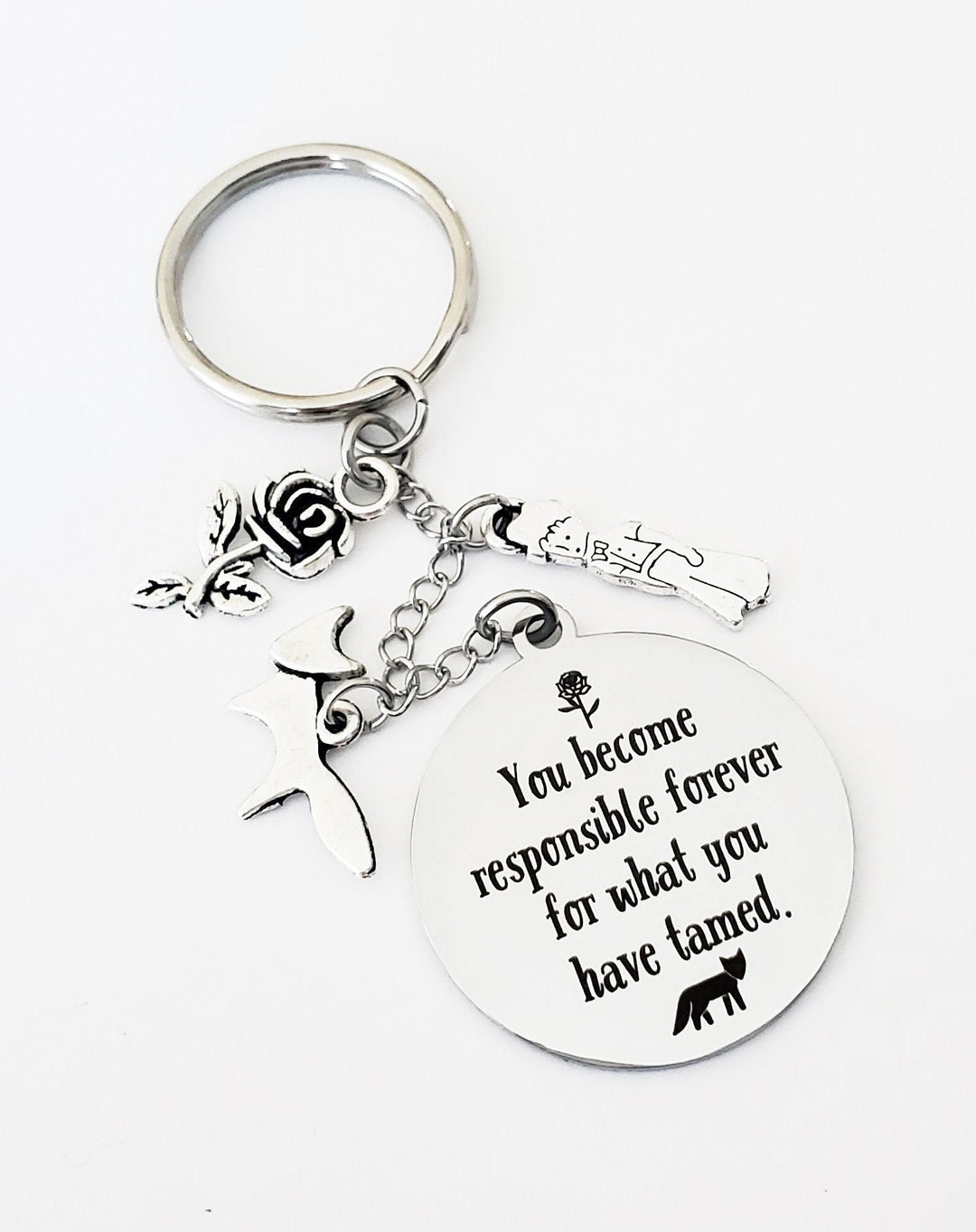 The Little Prince Keychain - You Become Responsible Forever for What ...