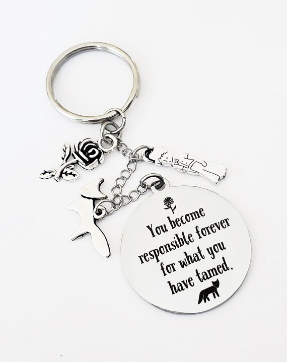 The Little Prince Keychain You Become Responsible Forever - Etsy