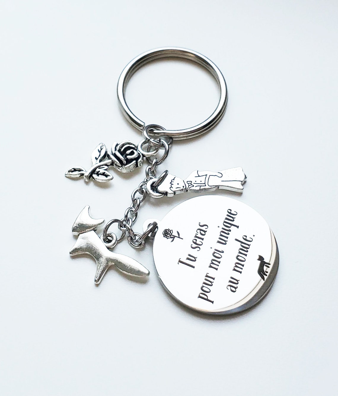 The Little Prince Keychain Tu Seras Pour Moi Unique Au Monde - Etsy