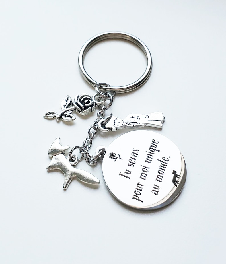 The Little Prince Keychain - Tu Seras Pour Moi Unique Au Monde - Le ...