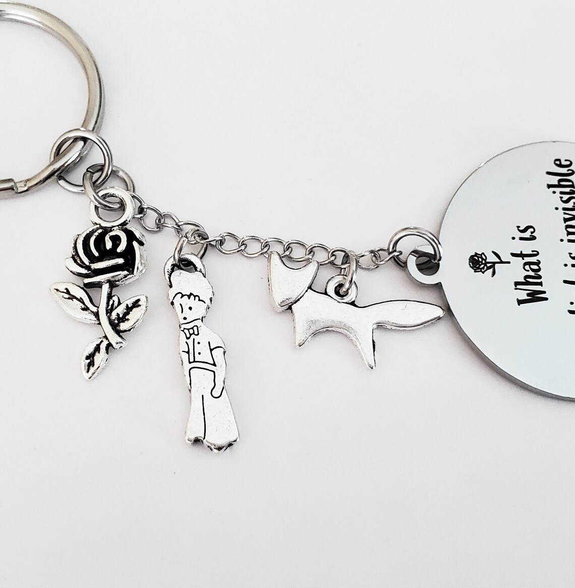 The Little Prince Keychain What is Essential is Invisible to - Etsy