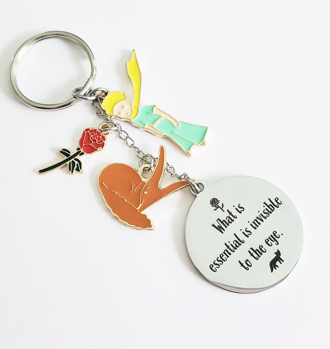 The Little Prince Keychain What is Essential is Invisible to - Etsy