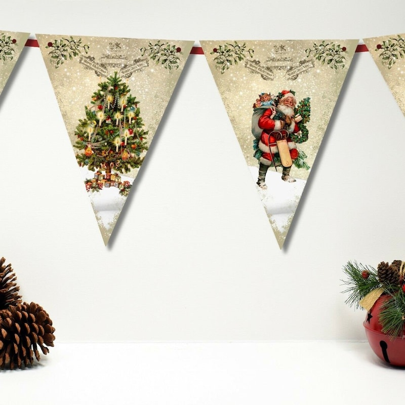 Christmas Bunting - Etsy