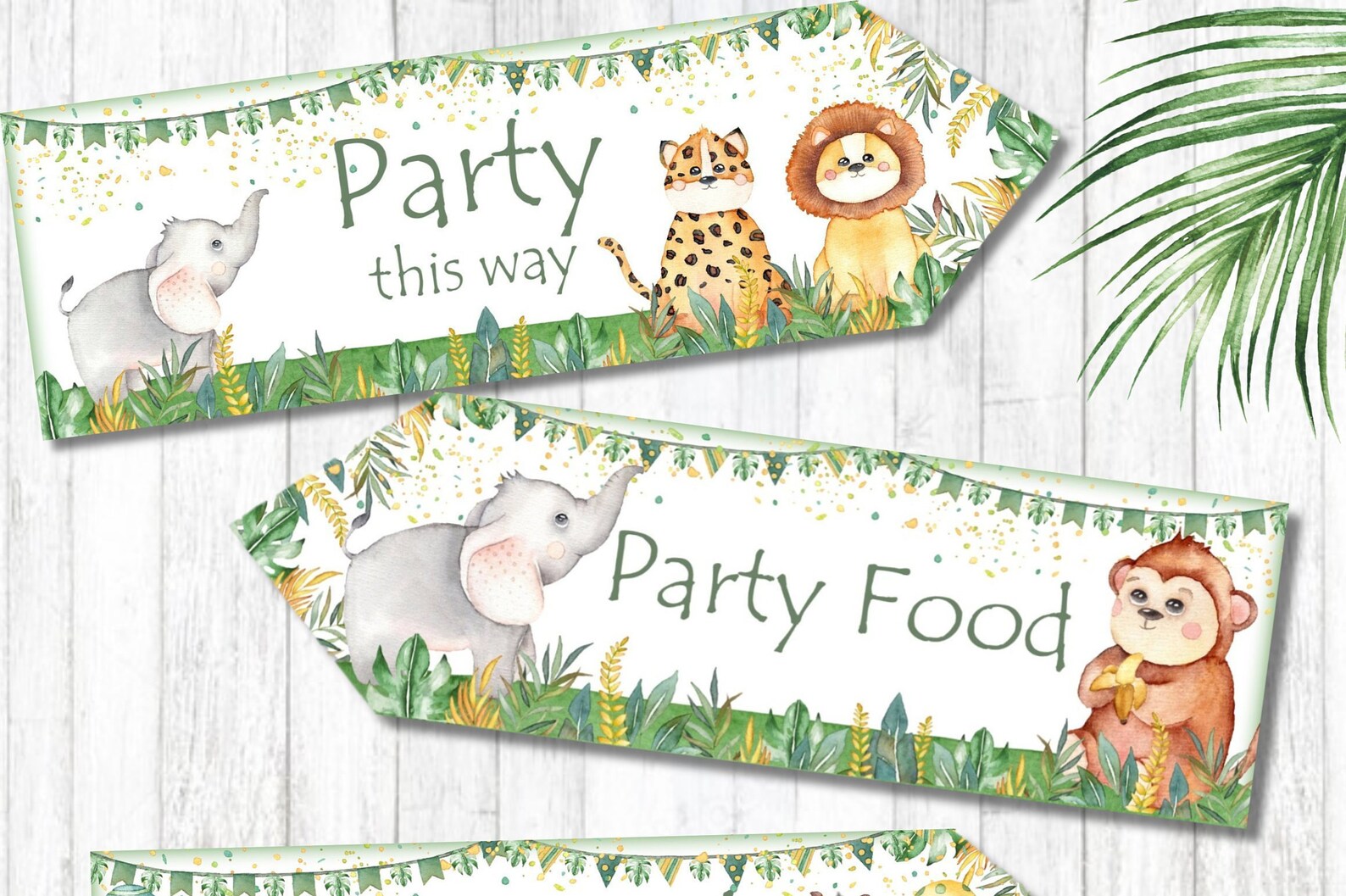 Jungle Safari Party Arrows - Etsy