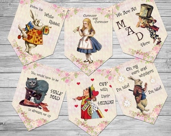 Wonderland Banner - Etsy