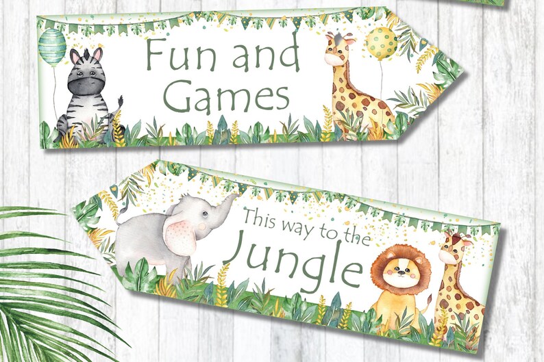 Jungle Safari Party Arrows - Etsy