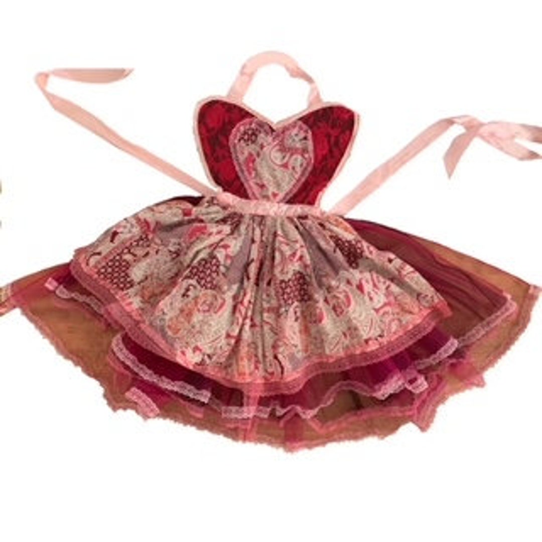 Heart Lover Apron Trio Sewing Pattern and Tutorial, Hens Party Dress up ...