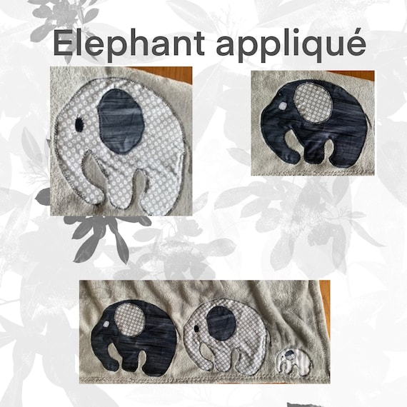 Elephant Applique Sewing Pattern 3 Elephant Designs Hand - Etsy