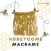 Macrame Bee Honeycomb PDF Pattern, Bee Gifts, Wall Art Macrame ...