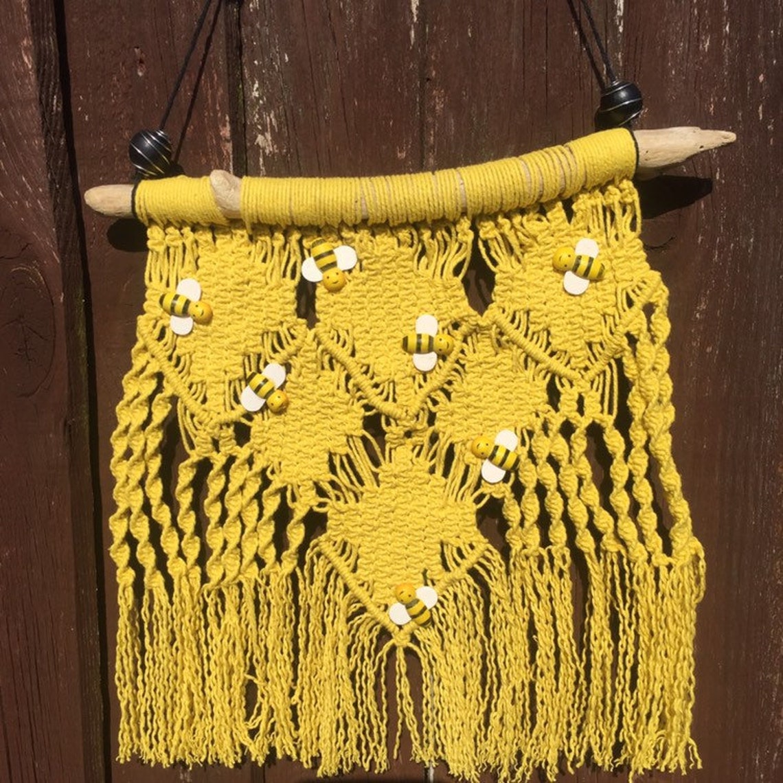Macrame Bee Honeycomb PDF Pattern Bee Gifts Wall Art - Etsy UK
