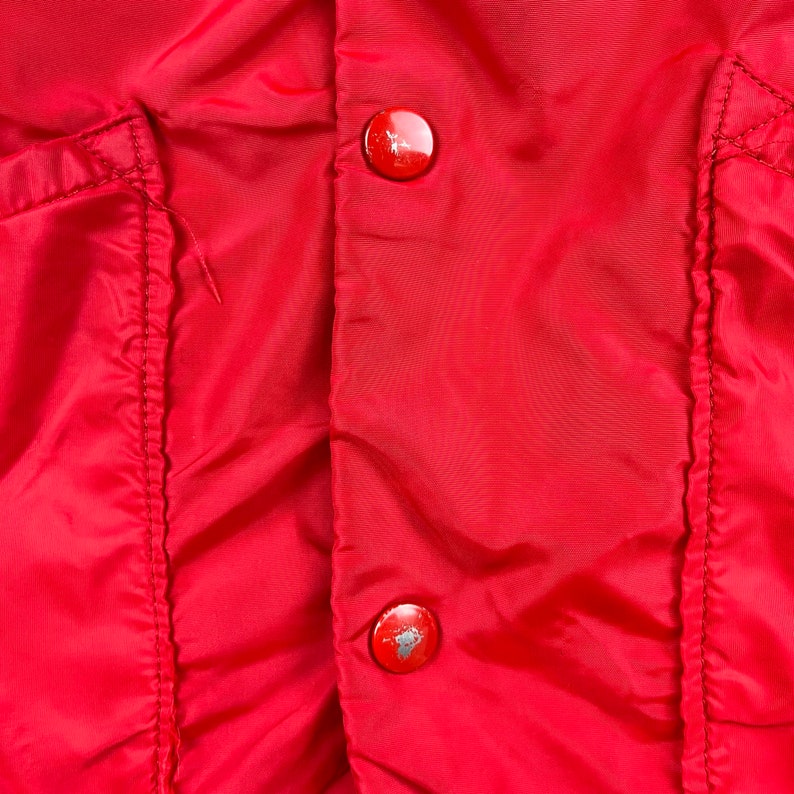 Red 70s Russell Softball Patch Coach Jacket - Etsy