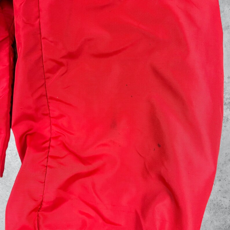 Red 70s Russell Softball Patch Coach Jacket - Etsy