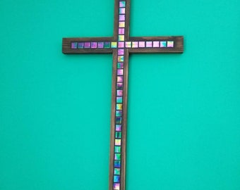 Mosaic tile cross | Etsy