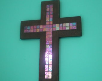 Mosaic tile cross | Etsy