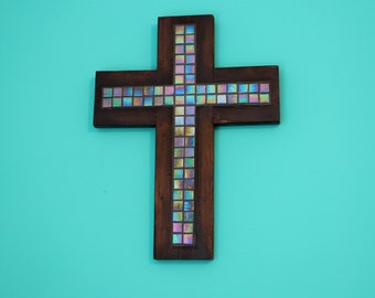 Mosaic tile cross | Etsy