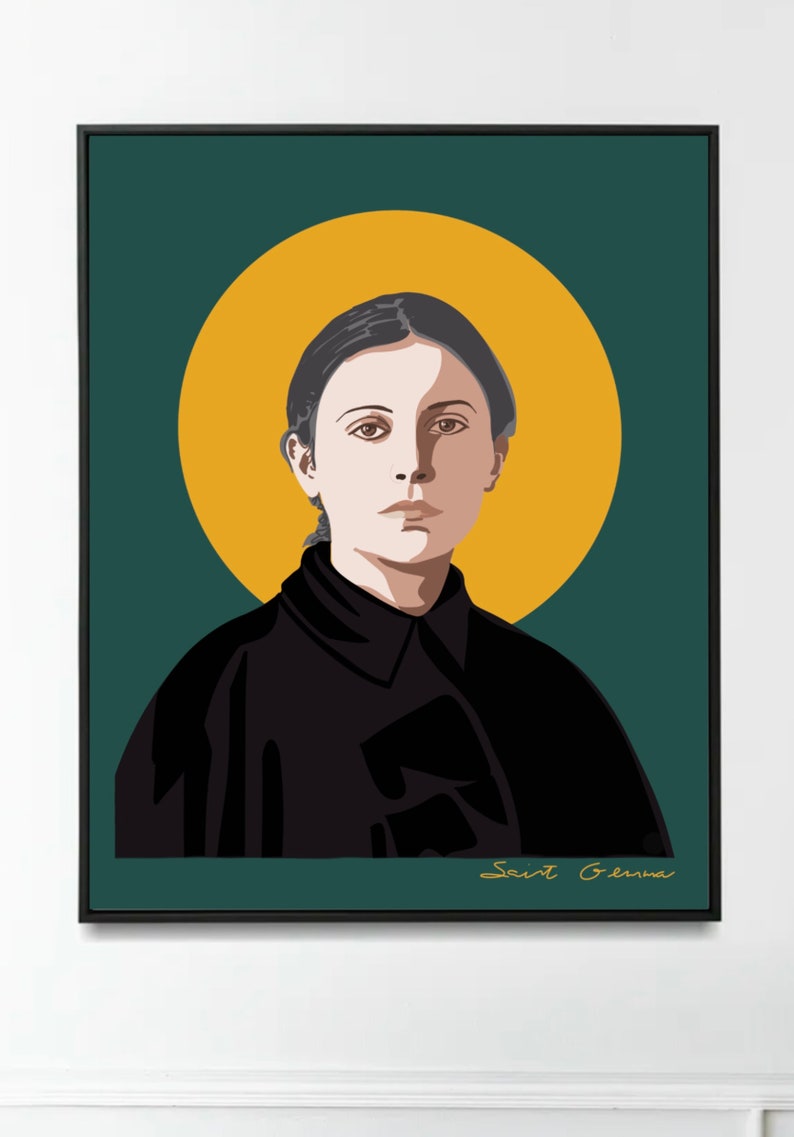 Saint Gemma Galgani Fine Art Print, Catholic Wall Art, Gifts for ...
