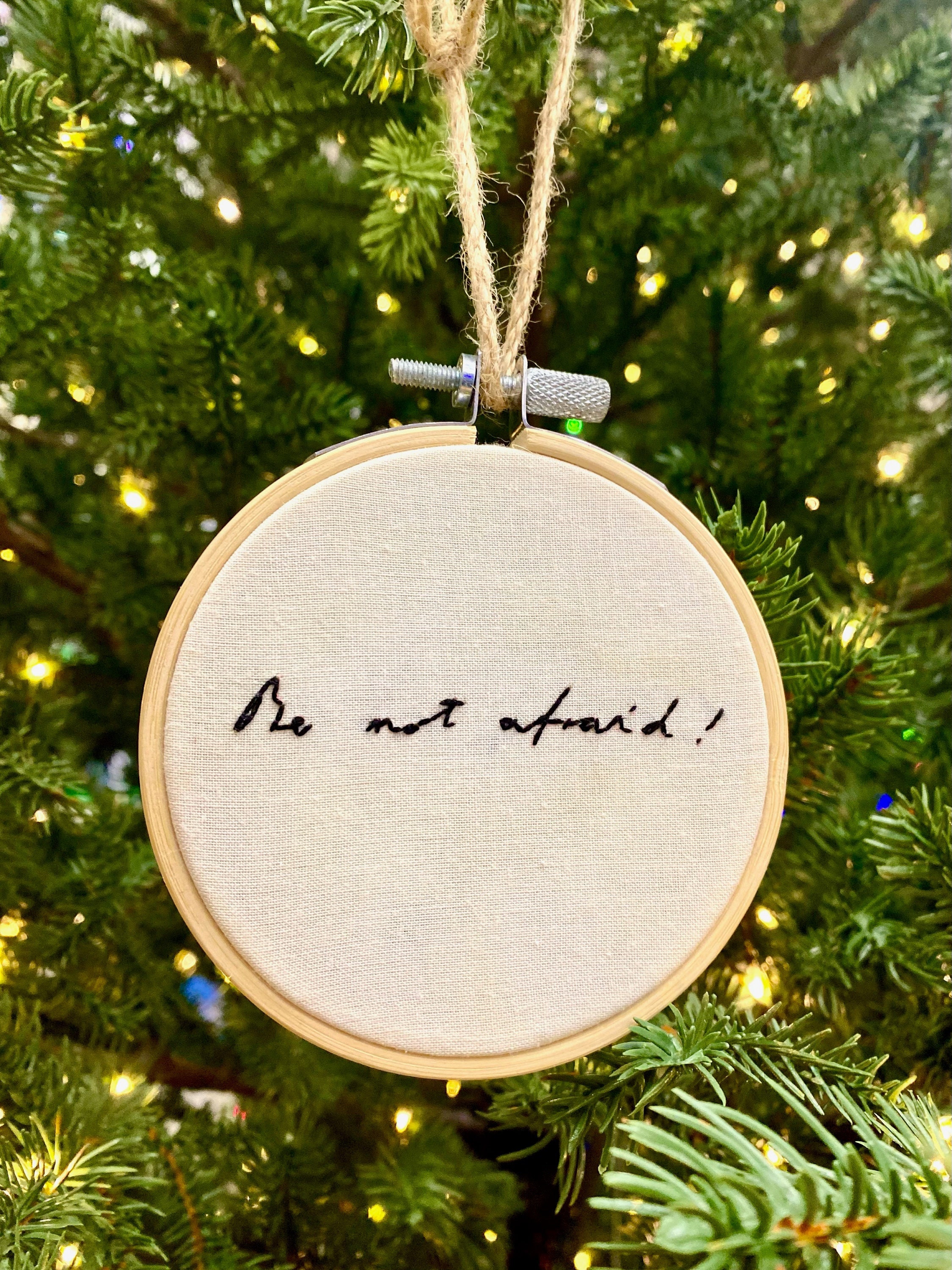 Be Not Afraid Hand Embroidery Kit, Catholic Embroidery Kit, John Paul ...