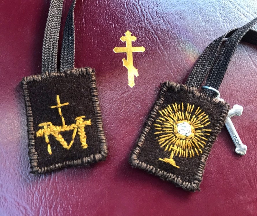 DIY Brown Scapular Kit, Catholic Scapular, Brown Scapular, Catholic ...