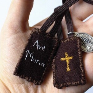 DIY Brown Scapular Kit, Catholic Scapular, Brown Scapular, Catholic ...
