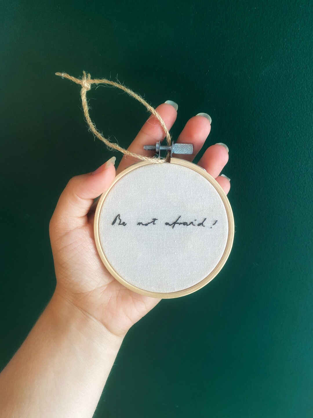 Be Not Afraid Hand Embroidery Kit, Catholic Embroidery Kit, John Paul ...