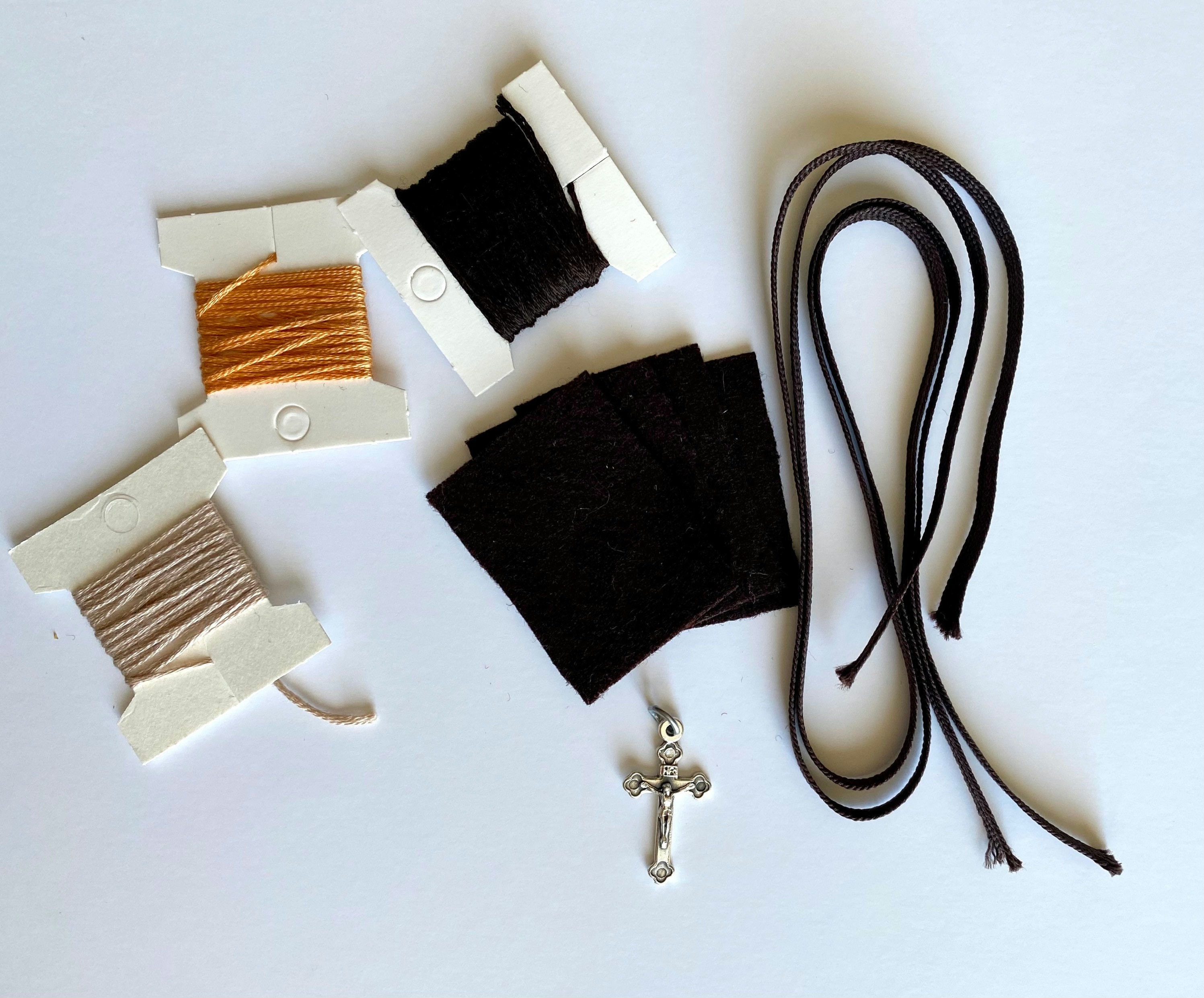 DIY Brown Scapular Kit, Catholic Scapular, Brown Scapular, Catholic ...