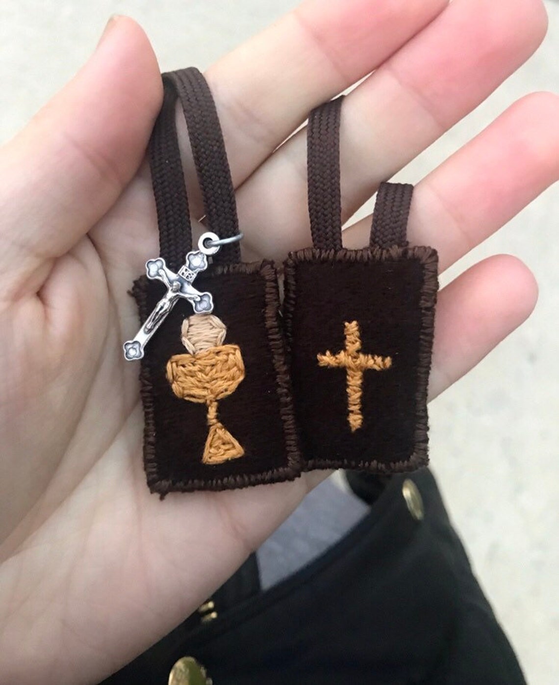 DIY Brown Scapular Kit, Catholic Scapular, Brown Scapular, Catholic ...